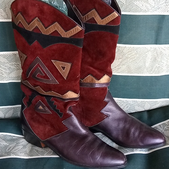 K + S studio | Shoes | All Leather And Suede K S Studio Bohemian Cowboy ...